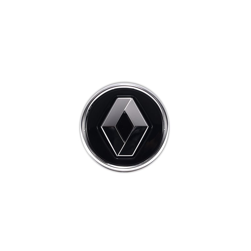 Cabochon Renault Noir Brillant - Style & Élégance